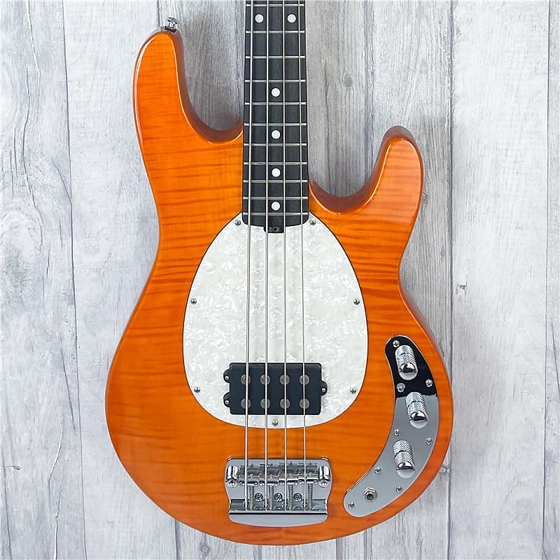 OLP Musicman Stingray 4 string Bass, Amber, Second-Hand | Reverb UK