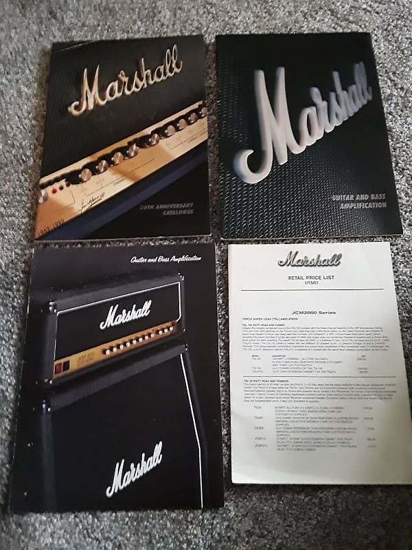 Marshall Catalogs And Price List 90's 2000's Paper | Reverb