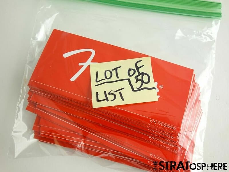 Lot of 50 Fender Logo Red STICKERS | Reverb