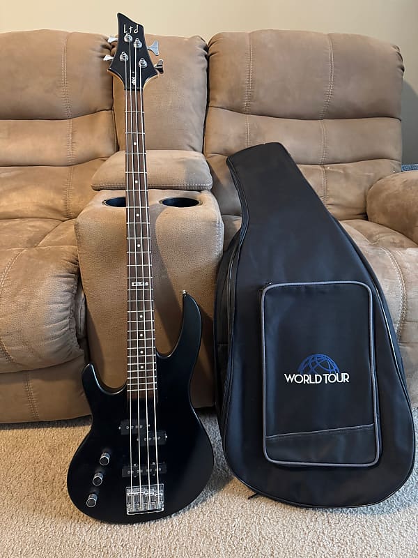 LEFT HANDED ESP KOREAN MADE ESP B-50 BASS GUITAR WITH GIG BAG | Reverb