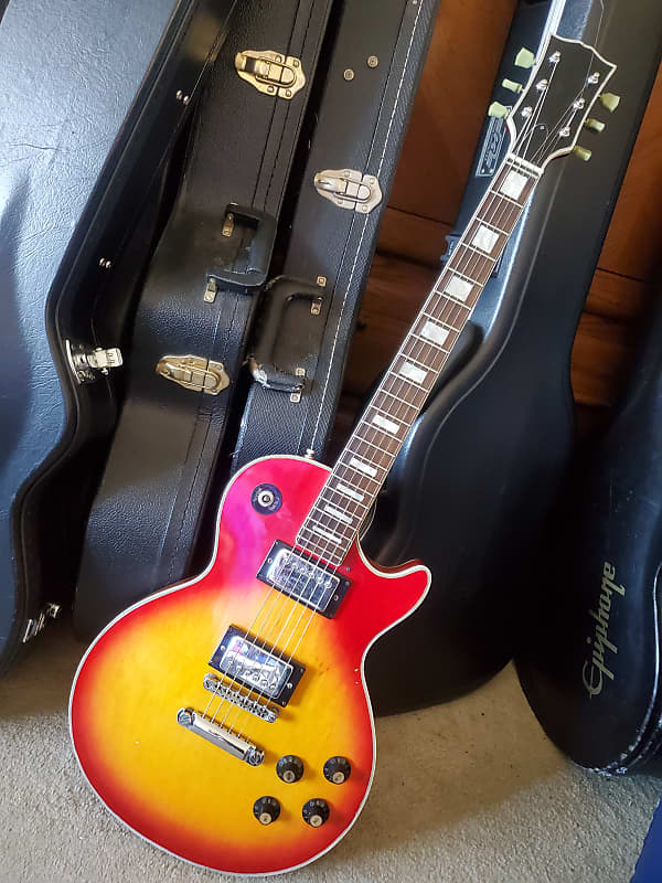 HONDO/SAMICK HLP 1973 Lawsuit Era Single Cut Cherry Sunburst, | Reverb