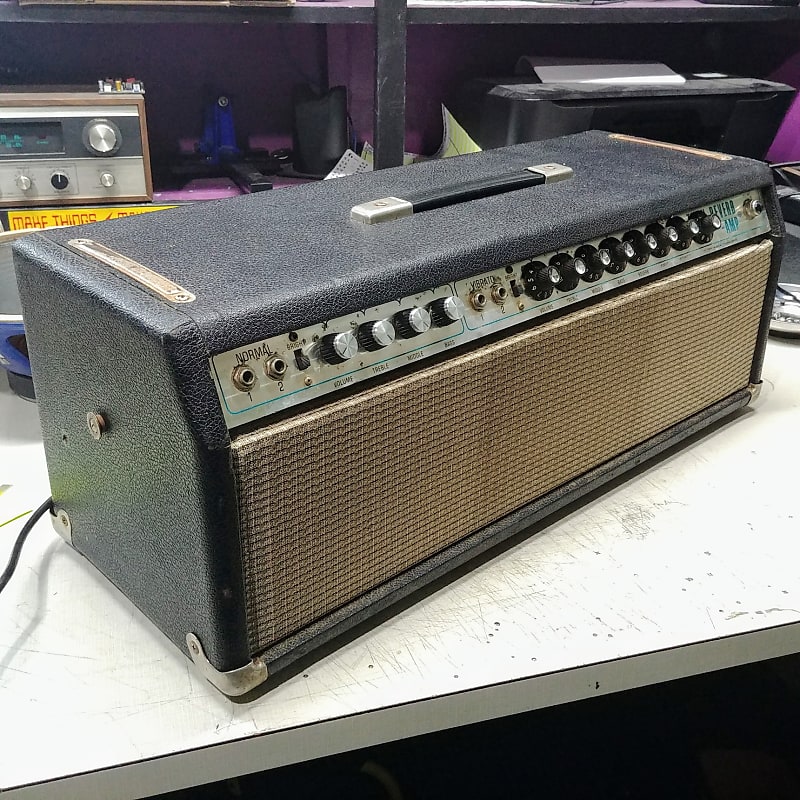 Modified 1971 Fender Twin Reverb Head *SERVICED* JMP AB763 | Reverb