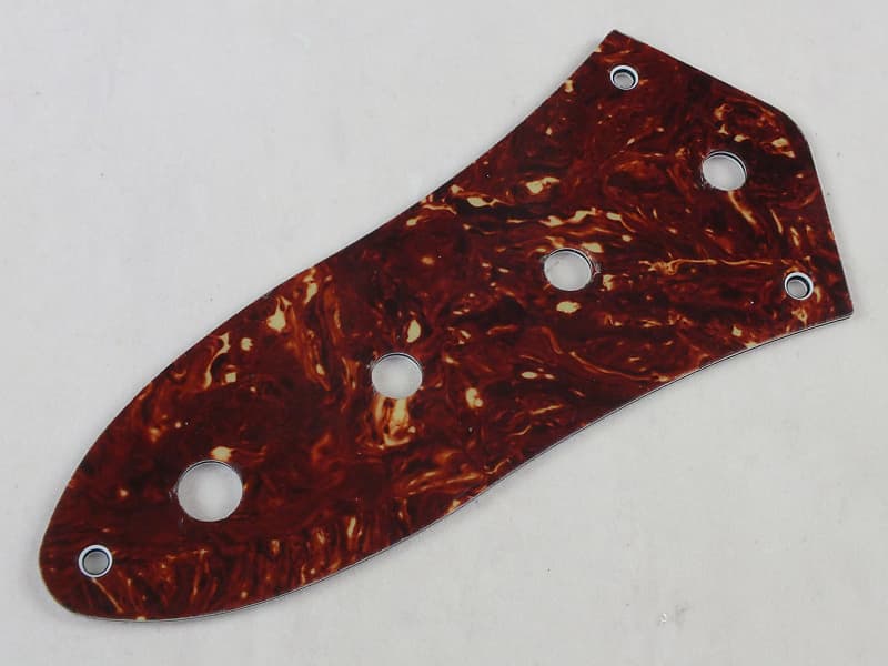 Red Brown Tortoisehell Control Plate for Jazz J Bass style | Reverb UK