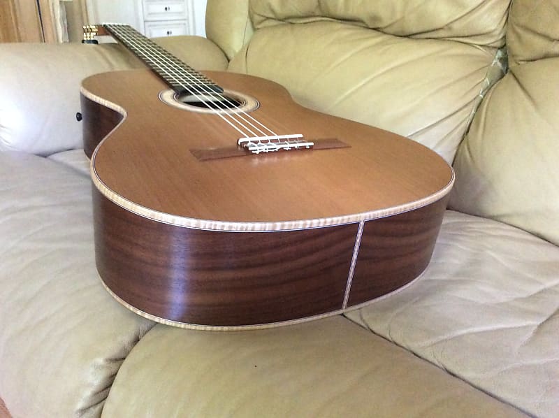 Handmade Baritone Bass Classical Guitar Walnut/Cedar | Reverb Canada