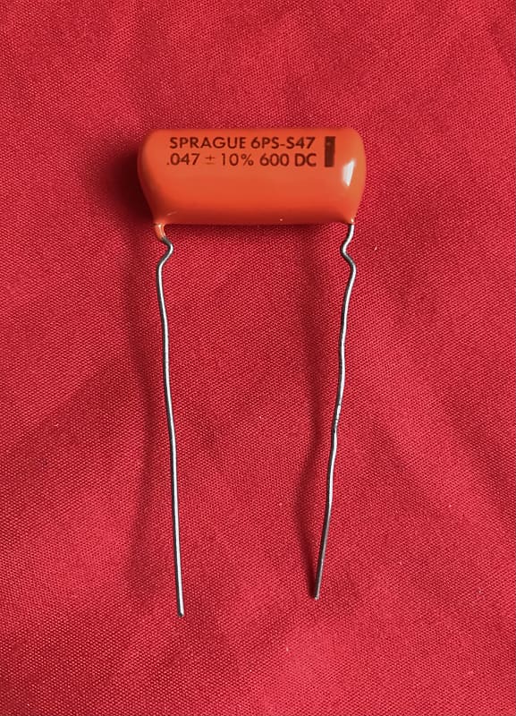 NOS Sprague .047 uF 600V 6PS-S47 orange drop Tone Capacitor | Reverb