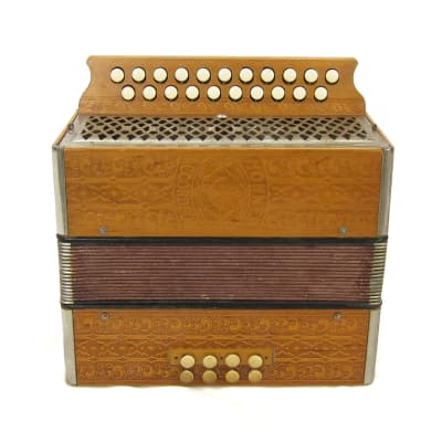 Hohner Vintage 2 Row Diatonic Button Accordion C/F | Reverb