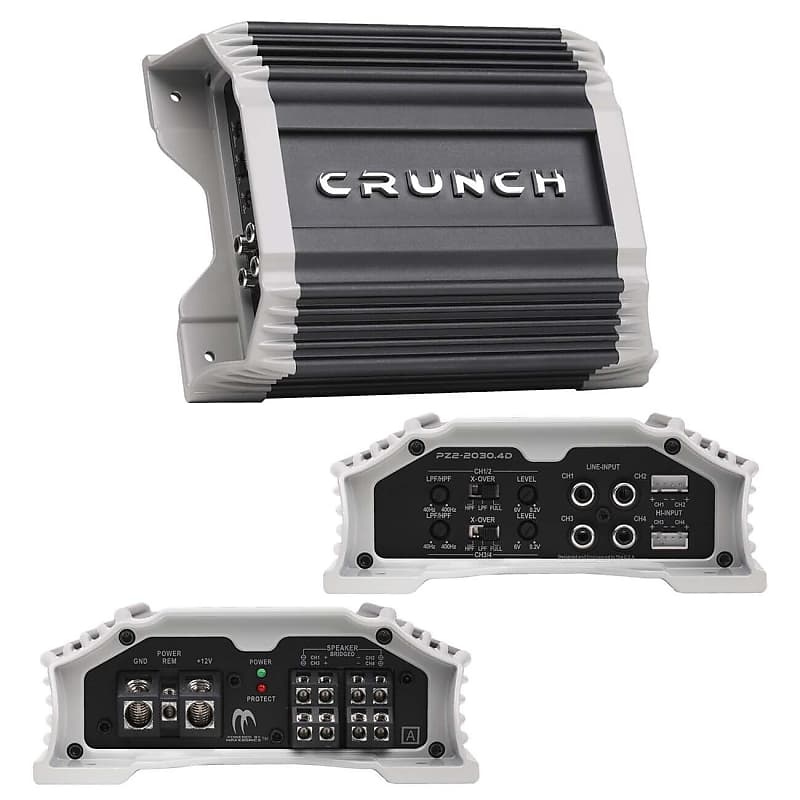 Crunch PZ2-2030.4D 2000 Watt Amplifier 4-Channel Car Audio | Reverb
