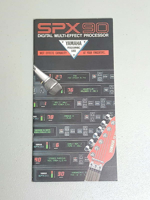 Yamaha SPX90 SPX 90 Effects Processor - Programming | Reverb