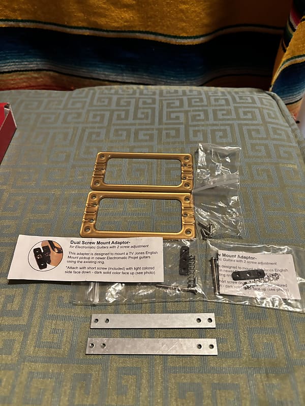 Gretsch Electromatic Pickup Rings-TV Jones Duel Screw Mount | Reverb