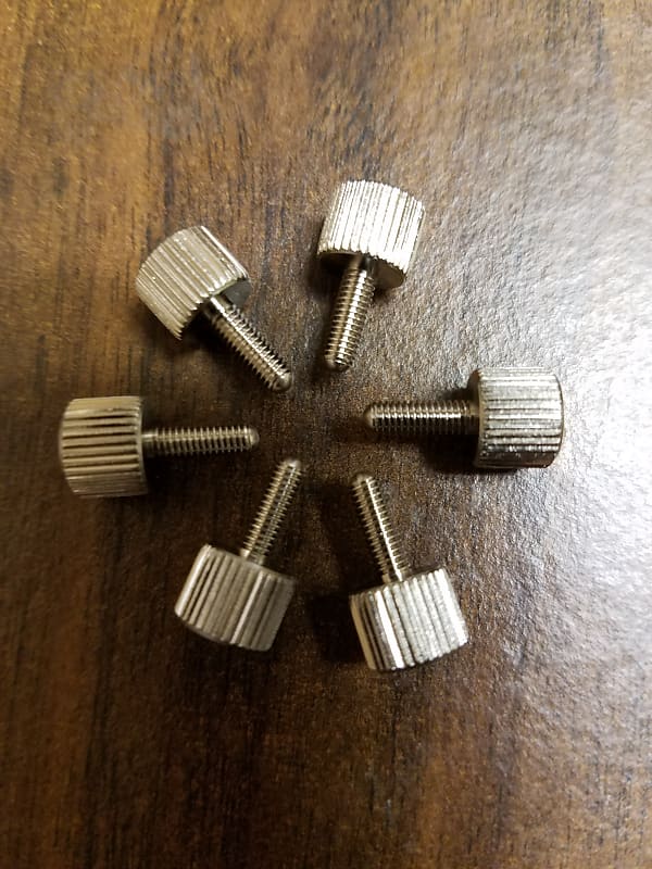 Fender System 1 fine tuner screws Chrome 6 pieces | Reverb