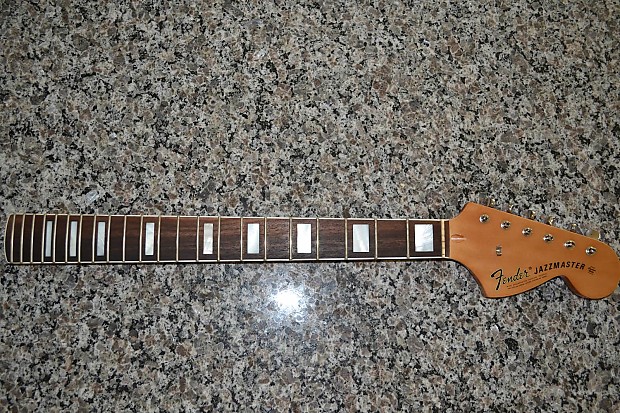 Fender Jazzmaster neck with blocks and binding bound vintage | Reverb