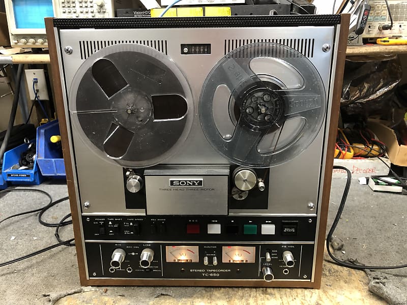 Sony TC-650 7" 1/2 track reel to reel tape deck. SERVICED! | Reverb