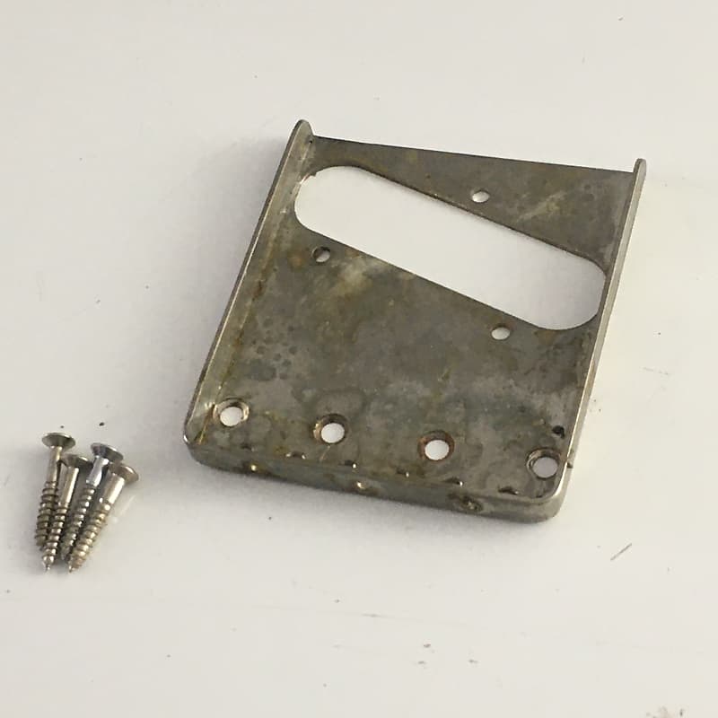 Fender Spec Reissue Tele Ashtray Bridge Chrome Heavy Relic | Reverb