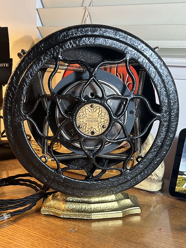 Vintage 1930's Crosley Dynamic Microphone, customized, works | Reverb