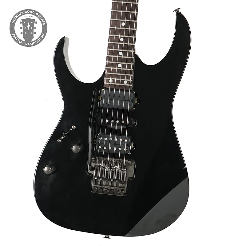 2000 Ibanez Prestige RG1570 L Left Handed Black | Reverb