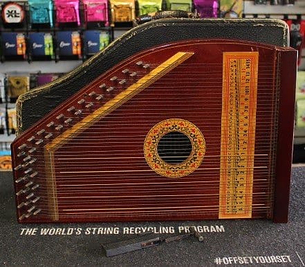 Vintage 1928 Oscar Schmidt Autoharp/Zither Dark Wood | Reverb