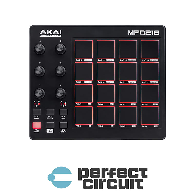 Akai MPD218 MIDI Drum Pad Controller [DEMO] | Reverb