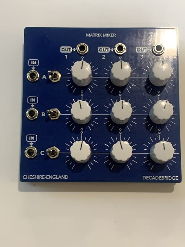 DecadeBridge 3x3 Passive Matrix Mixer - Blue | Reverb