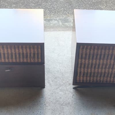 Pair Ampex 620F /620-F Tube Amplifier 8" Speaker | Reverb