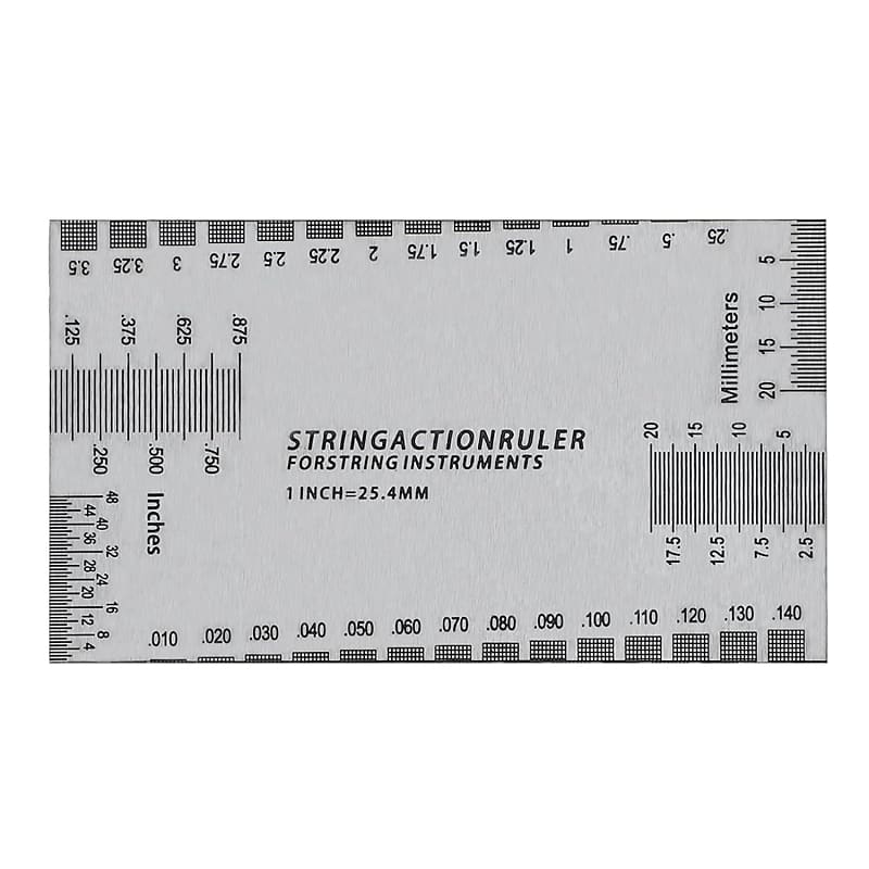 Guitar String Action Ruler Gauge Tool Measuring Kit For | Reverb