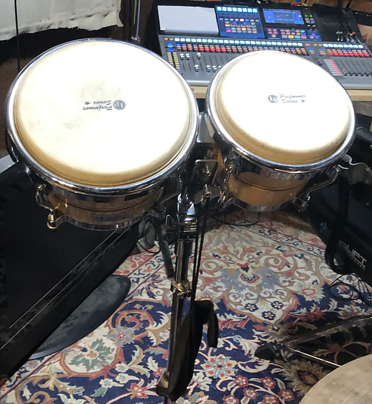 LP Bongos Premier series with stand | Reverb
