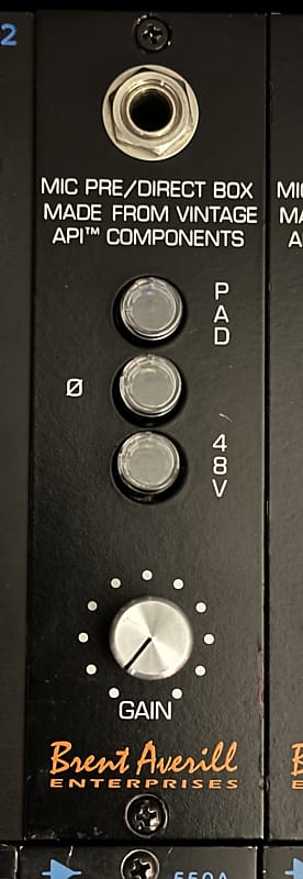 Brent Averill - Vintage API 312 - Huntington OpAmp | Reverb