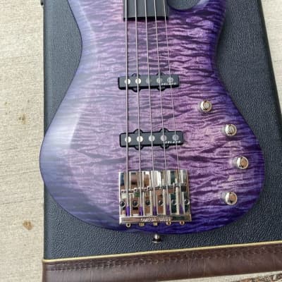 Knaggs Severn 5 fretless Bass 2022 - T1 Purple/Blue Burst | Reverb