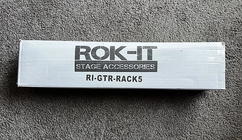 Rok-It 5 Guitar Stand Rack with Folding Design - Electric or | Reverb