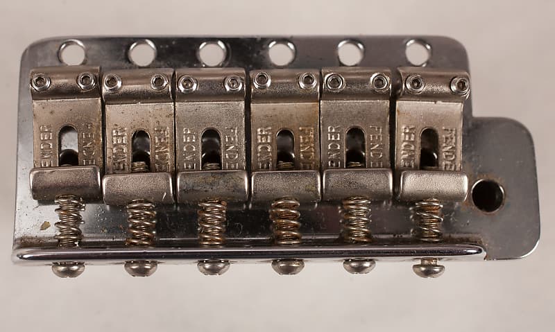 Fender Stratocaster Trem Block, Bridge, Saddles 1971 | Reverb