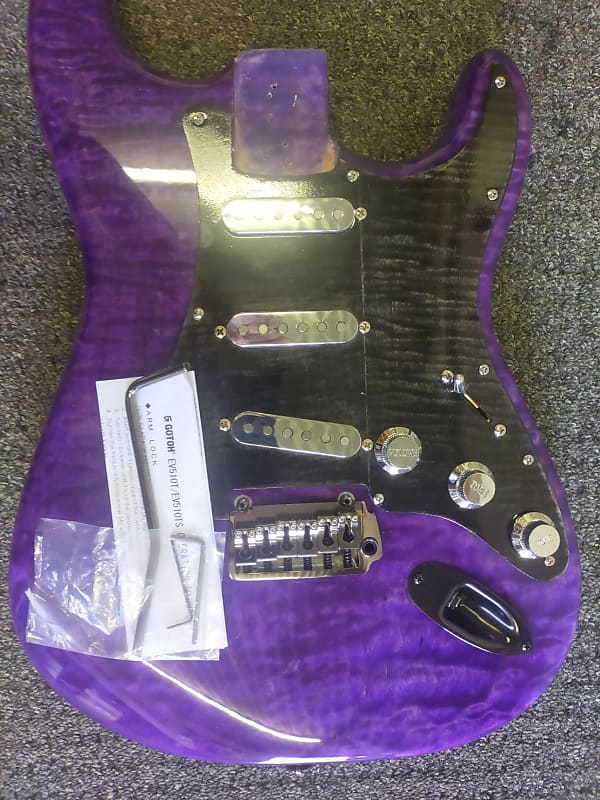 Custom Guitar Body. One Piece Quilted Maple. Loaded | Reverb