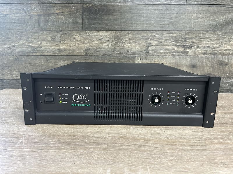 QSC PowerLight 4.0 2-Channel Power Amplifier #1502 | Reverb