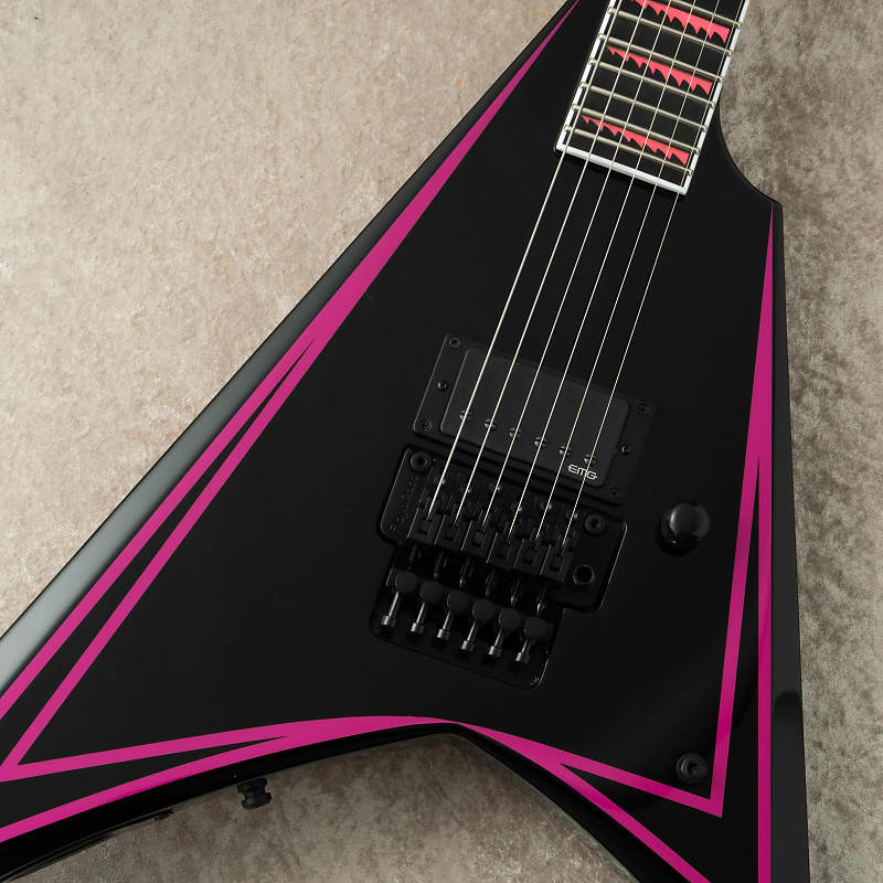 ESP EDWARDS E-ALEXI PINK SAWTOOTH w/ESP GB-30V Case -Black | Reverb UK