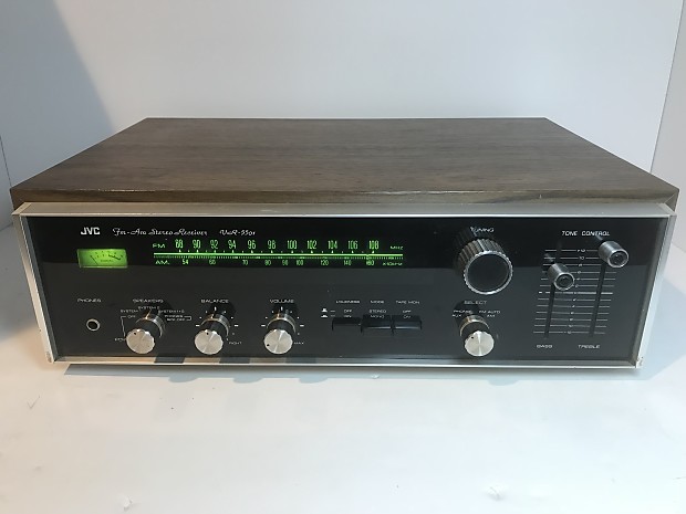 1977 JVC VR-5501 vintage stereo receiver Black Face Wood Case | Reverb