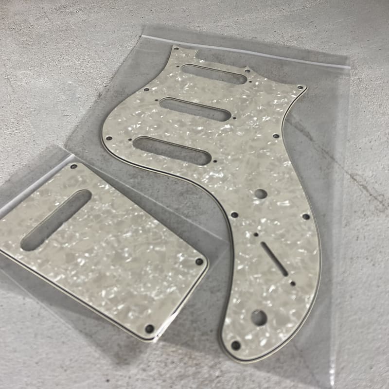 PRS DC3 pickguard 3ply aged pearloid for strat | Reverb Australia