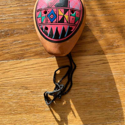 Percussion Plus SSall coconut painted kalimba thumb piano | Reverb UK