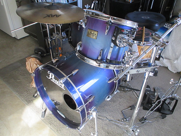 RARE!!!! PEARL MASTERS CUSTOM MAPLE MMX 93-94 SAPPHIRE | Reverb