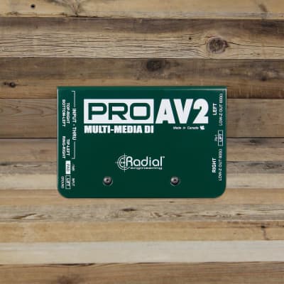 Radial ProAV2 2-channel Passive A/V Direct Box Bundle with | Reverb
