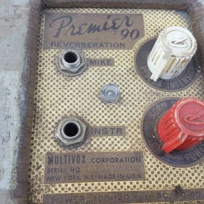 60's PREMIER REVERBERATION - made in USA - REVERB TANK | Reverb