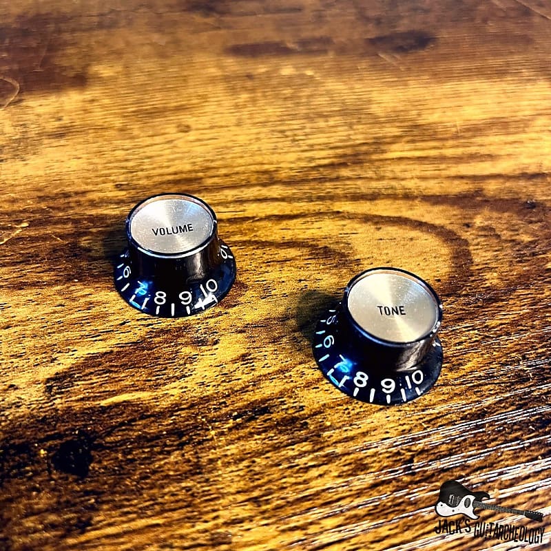 Gibson Custom Shop Reflector Knobs Set of 2- 1 VOLUME 1 TONE | Reverb