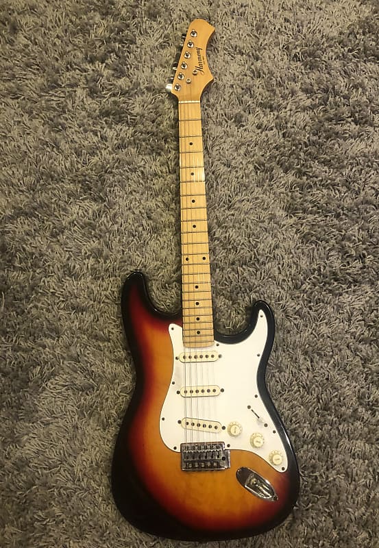 Vintage Korean Harmony Strat - Tobacco Burst - Case | Reverb
