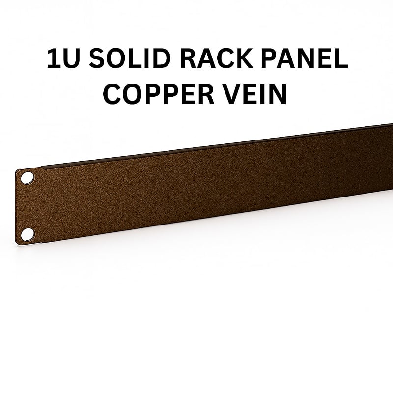 Custom Copper Vein 1U Rack Panel – Solid Steel Cover for | Reverb UK