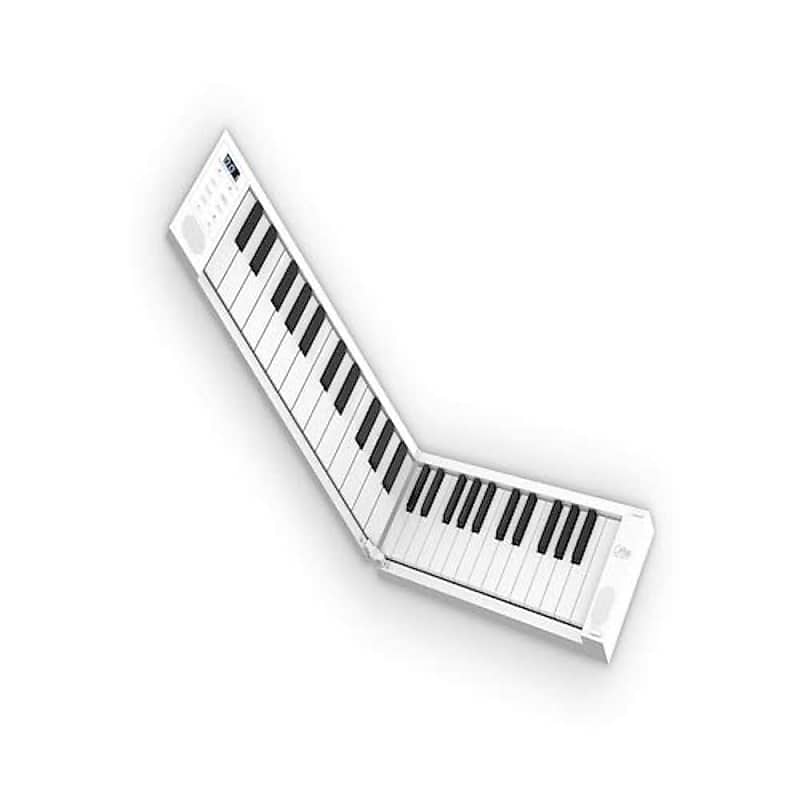 49-Key Portable & Folding Keyboard Piano - White | Reverb