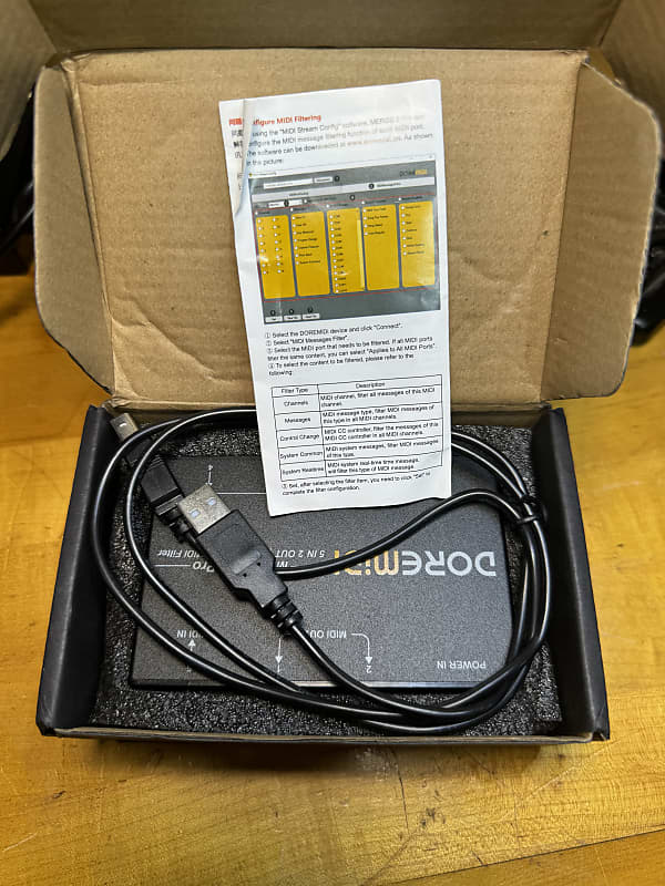 Merger 5 Input 2 MIDI USB Power Supply Controller Adapter | Reverb