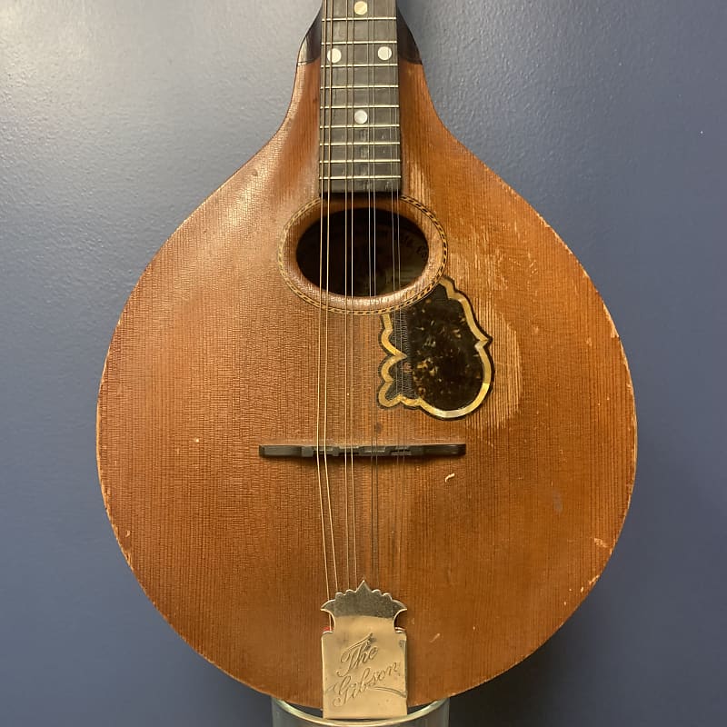 1906 Gibson A-1 Mandolin Orville Label Pineapple Tailpiece | Reverb