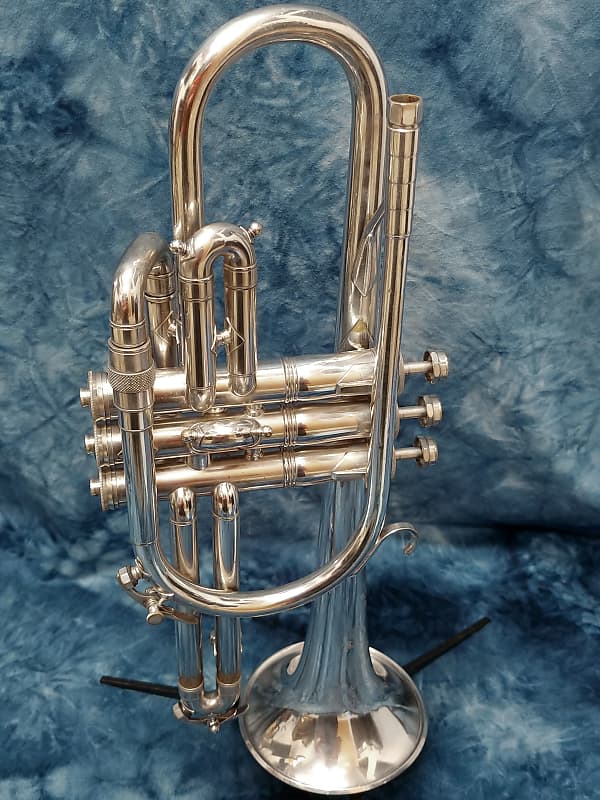 Gorgeous all original King Silvertone Cornet 1945-1950 | Reverb