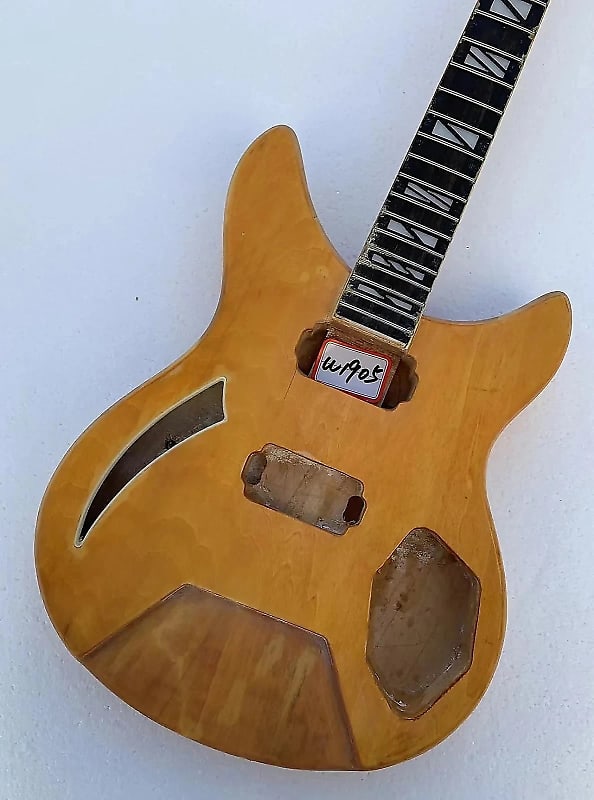 Custom DIY Electric Guitar Double Cutaway Body with Maple | Reverb
