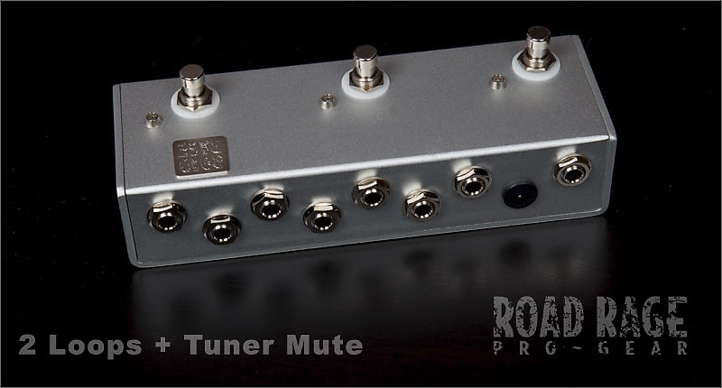 Road Rage 2 Loop + Tuner Mute Strip Style True Bypass Looper | Reverb