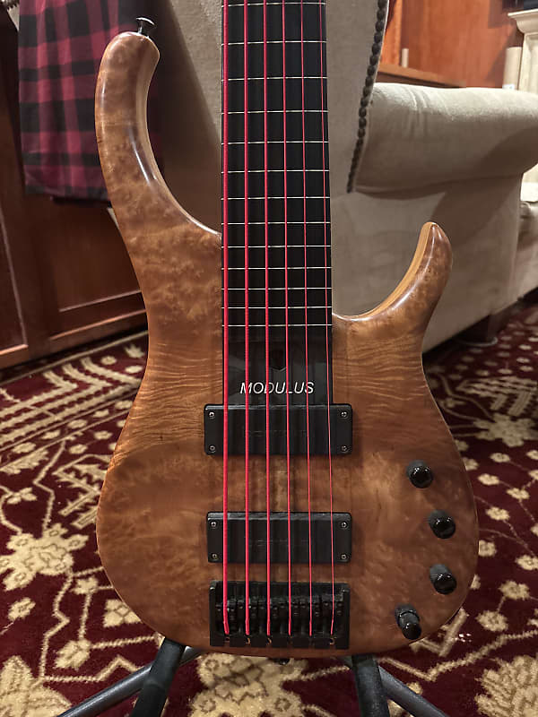 Modulus Quantum Fretless Six-String 2008 - Satin Burl Maple | Reverb