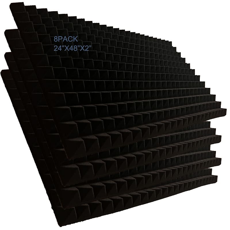 8 Pack Acoustic Foam Panels?Musical Instrument Room Cinema | Reverb