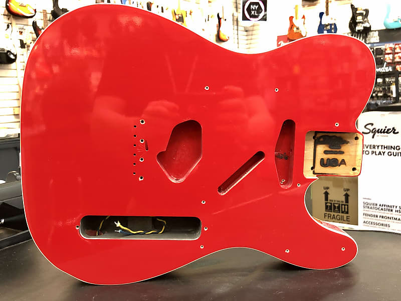 2022 bound Telecaster Nitro Fiesta Red Body Alder | Reverb